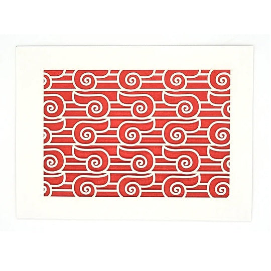 Laser Cut Greeting Card: Aztec Waves – MASS MoCA